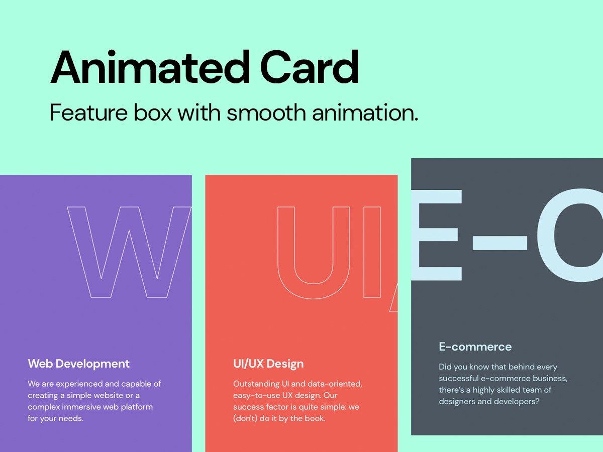Animated Card Module by Room120