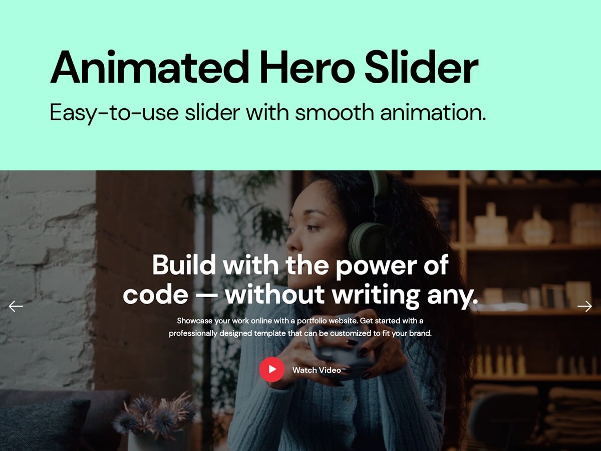 Animated Hero Slider Module by Room120